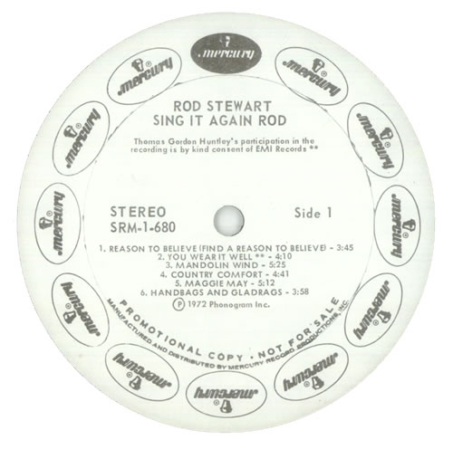 Rod Stewart Sing It Again Rod US Promo vinyl LP album (LP record) (541282)