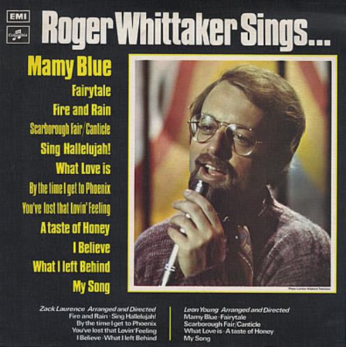 Roger Whittaker Roger Whittaker Sings UK vinyl LP album (LP record ...