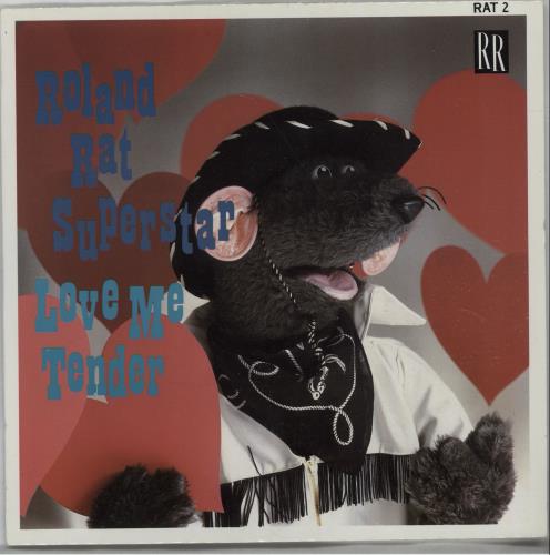 Roland Rat Love Me Tender UK 7" vinyl single (7 inch record / 45) (676147)