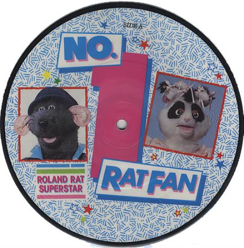 Roland Rat No. 1 Ratfan UK 7" vinyl picture disc (7 inch picture disc ...