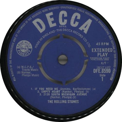 Rolling Stones Five By Five EP - 1st - EX UK 7" vinyl single (7 inch ...