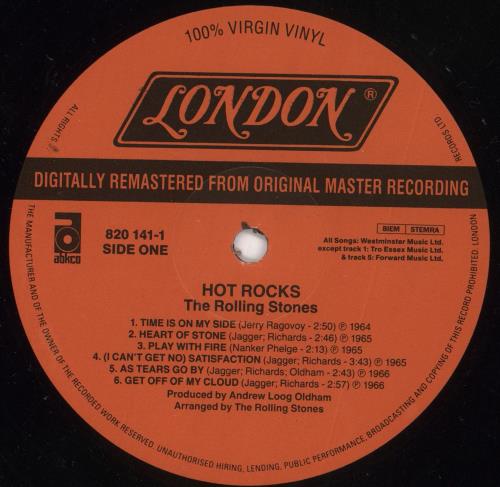 Rolling Stones Hot Rocks 1964-1971 - Orange & Black label UK 2-LP vinyl ...