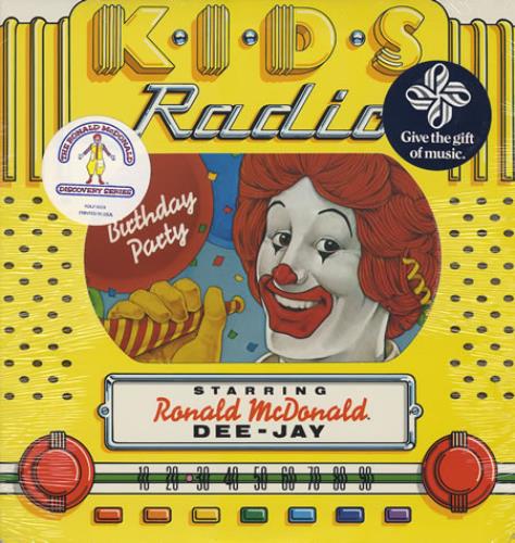 Ronald McDonald K.I.D.S. Radio: Birthday Party - Sealed US vinyl LP ...