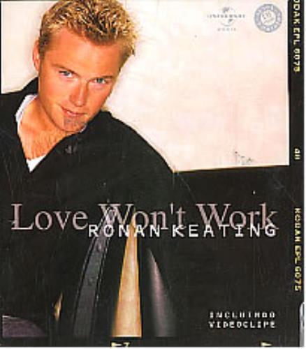Ronan Keating Love Won't Work Brazilian Promo CD single (CD5 / 5") (254061)