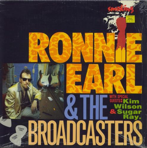 Ronnie Earl Smoking UK vinyl LP album (LP record) (815672)
