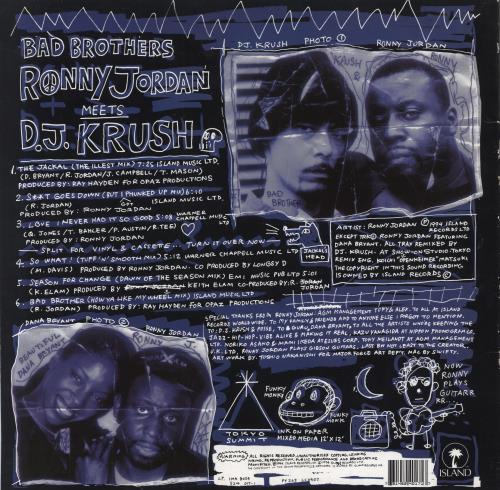 Ronny Jordan Bad Brothers UK vinyl LP album (LP record) (798324)