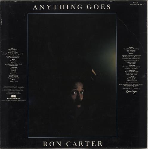 Ron Carter Anything Goes UK vinyl LP album (LP record) (749081)