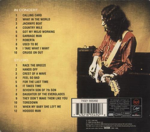 Rory Gallagher BBC Sessions UK 2 CD album set (Double CD) (655818)