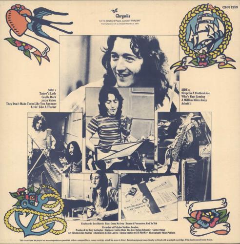Rory Gallagher Tattoo UK vinyl LP album (LP record) (739576)