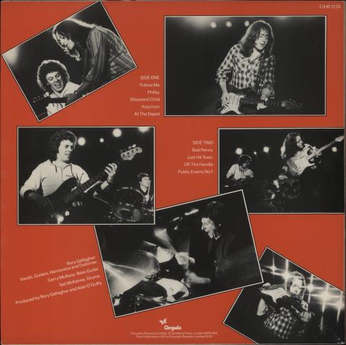 Rory Gallagher Top Priority UK vinyl LP album (LP record) (102036)