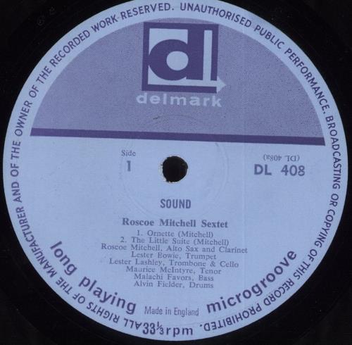 Roscoe Mitchell Sound UK vinyl LP album (LP record) (708073)