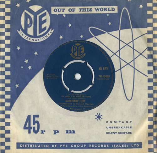 Rosemary June In Apple Blossom Time UK 7" vinyl single (7 inch record ...
