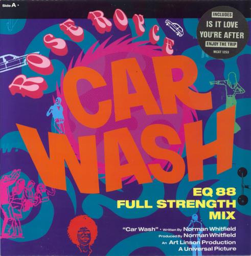 Rose Royce Car Wash + Hype Sticker UK 12" vinyl single (12 inch record ...