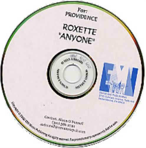 Roxette Anyone US Promo CD-R acetate (248490)