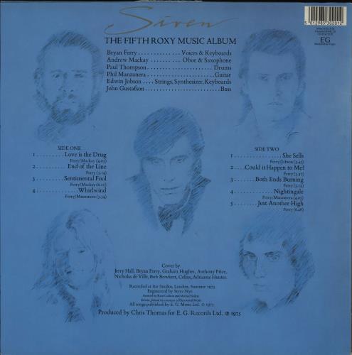 Roxy Music Siren UK vinyl LP album (LP record) (764209)