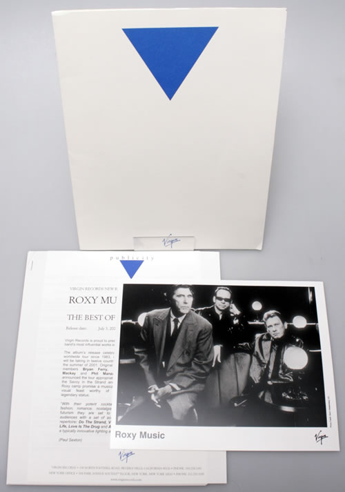 Roxy Music The Best Of Roxy Music US Promo media press pack (194721 ...