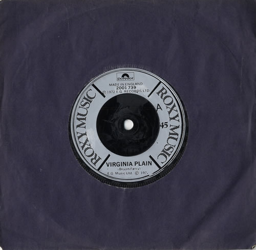 Roxy Music Virginia Plain UK 7" vinyl single (7 inch record / 45) (458918)