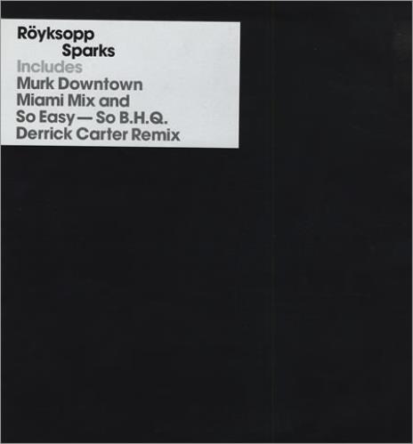 Royksopp Sparks UK Promo 12" vinyl single (12 inch record / Maxi-single ...