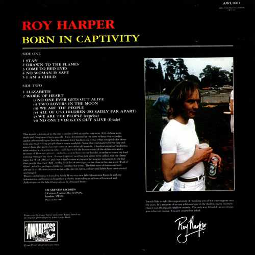 Roy Harper Born In Captivity UK vinyl LP album (LP record) (518571)