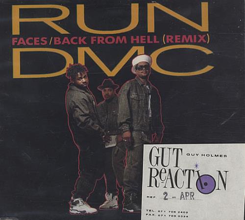 Run DMC Faces UK CD single (CD5 / 5") (152389)