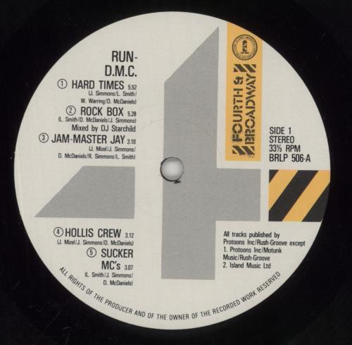 Run DMC Run-D.M.C. UK vinyl LP album (LP record) (862168)
