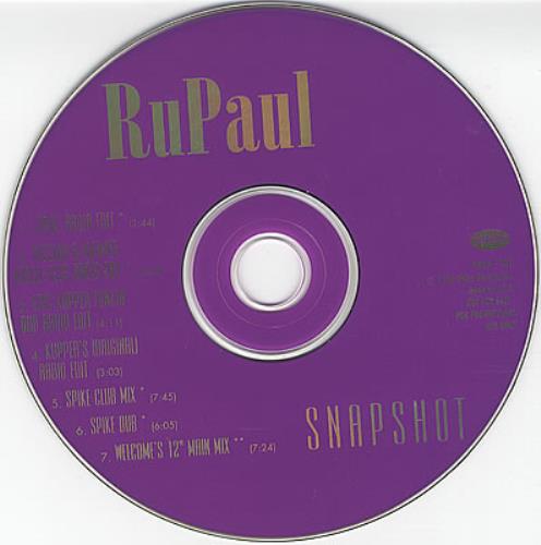 RuPaul Snapshot US Promo CD single (CD5 / 5") (78971)