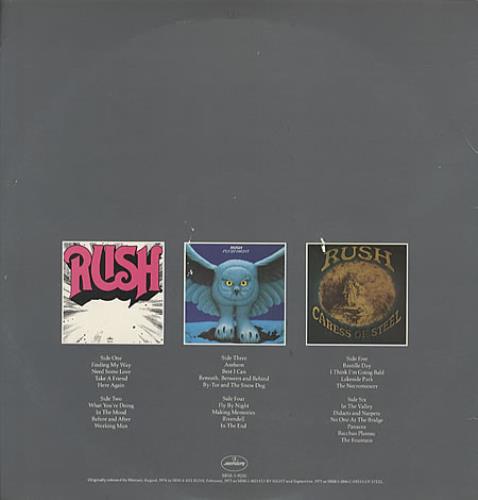 Rush Archives US 3-LP vinyl record set (Triple LP Album) (333668)
