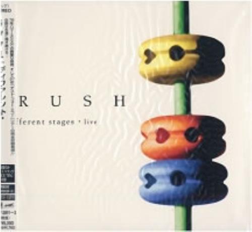 Rush Different Stages Live Japanese 3-CD album set (Triple CD) (131763)