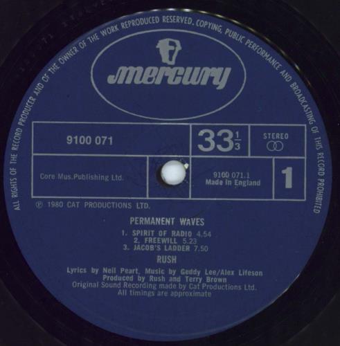 Rush Permanent Waves - Censored Sleeve - EX UK vinyl LP album (LP ...