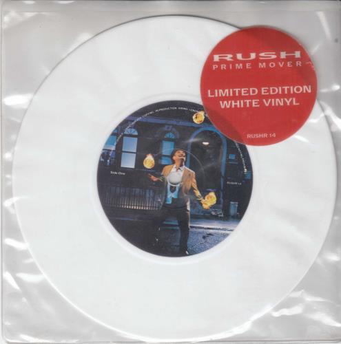 Rush Prime Mover - White Vinyl UK 7" vinyl single (7 inch record / 45 ...