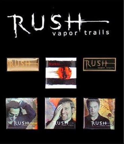Rush Vapor Trails Pin Pack US memorabilia (522310) BADGES SET