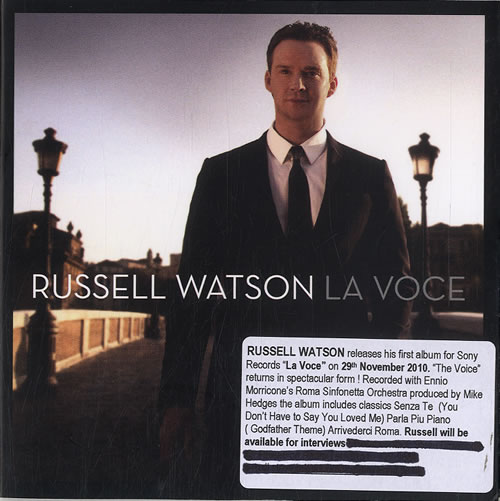 Russell Watson La Voce - Album Sampler UK Promo CD album (CDLP) (631148)