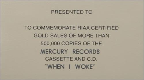 Rusted Root When I Woke US award disc (464040)