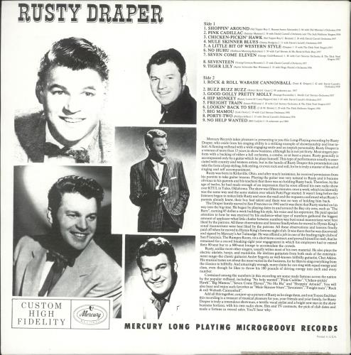 Rusty Draper Rock-n-Roll US Promo vinyl LP album (LP record) (699719)