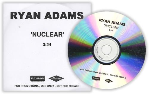 Ryan Adams Nuclear UK Promo CD-R acetate (224130)