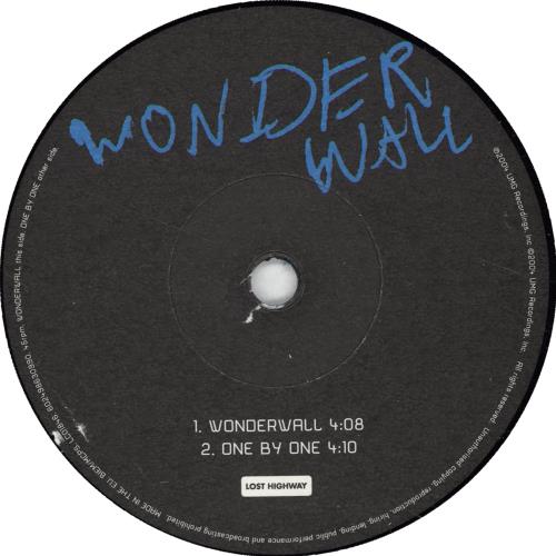 Ryan Adams Wonderwall UK 7" vinyl single (7 inch record / 45) (290588)