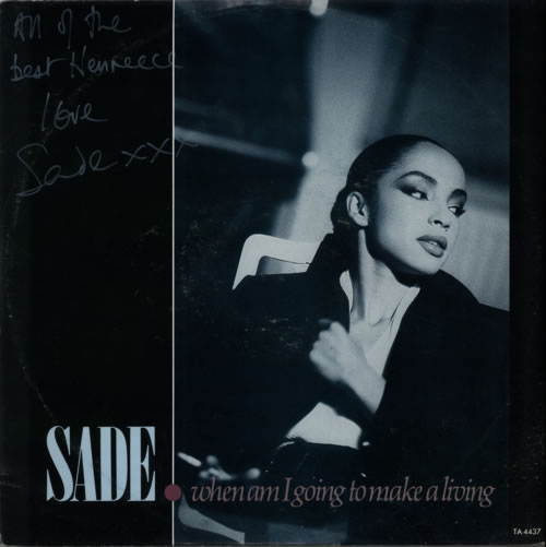 Sade When Am I Going To Make A Living - Autographed UK 12" vinyl single ...