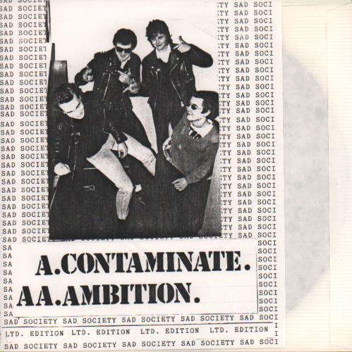 Sad Society Contaminate UK 7" vinyl single (7 inch record / 45) (649459)