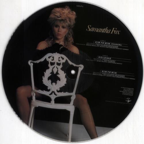 Samantha Fox Aim To Win UK 12" vinyl picture disc (12 inch picture ...