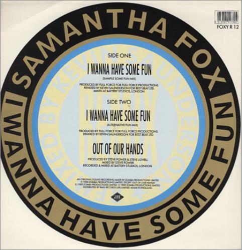 Samantha Fox I Wanna Have Some Fun UK 12" vinyl single (12 inch record ...
