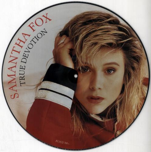 Samantha Fox True Devotion UK 12" vinyl picture disc (12 inch picture ...