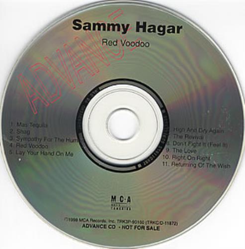Sammy Hagar Red Voodoo US Promo CD album (CDLP) (143871)