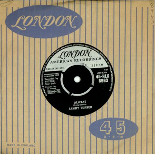 Sammy Turner Always UK 7" vinyl single (7 inch record / 45) (420909)