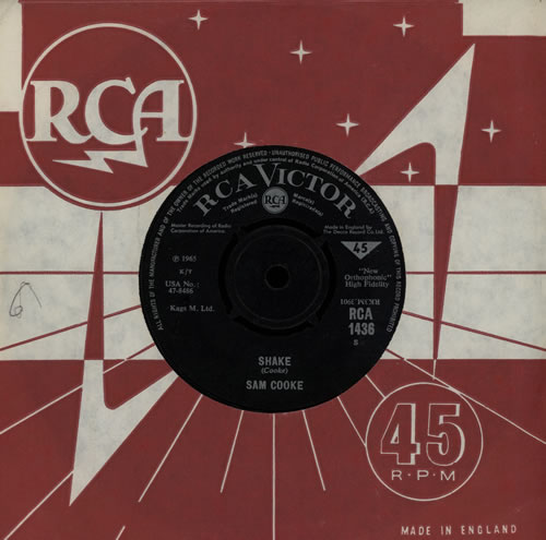 Sam Cooke Shake UK 7" vinyl single (7 inch record / 45) (570512)