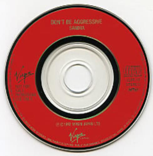 Sandra Don't Be Aggressive Japanese Promo 3" CD single (CD3) (20097)