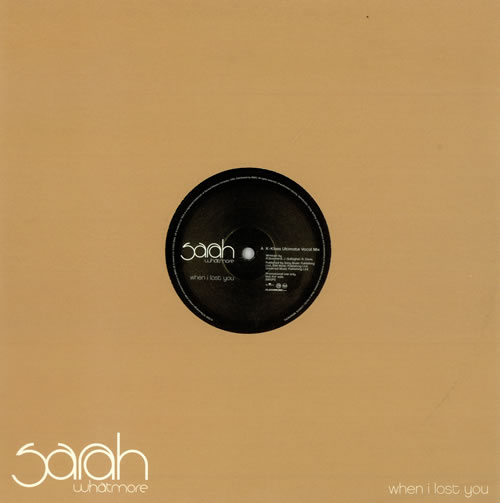 Sarah Whatmore When I Lost You European Promo 12" vinyl single (12 inch ...