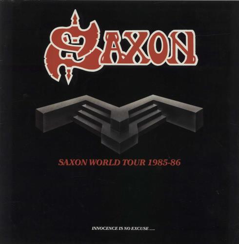 Saxon Saxon World Tour 1985-86 - Autographed UK tour programme (762402 ...
