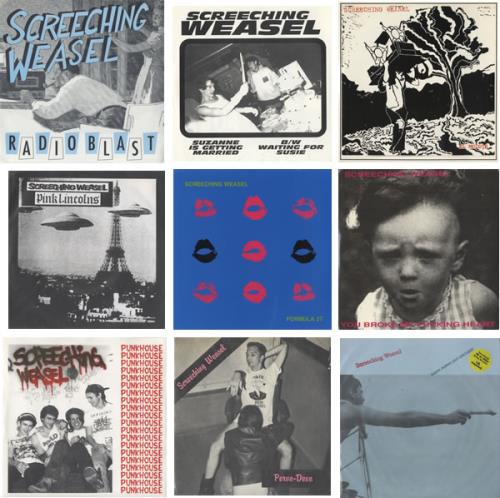 Screeching Weasel Collection of 9 x 7" Singles UK 7" vinyl single (7 ...