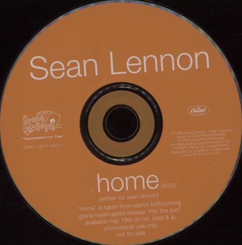 Sean Lennon Home US Promo CD single (CD5 / 5") (112155)