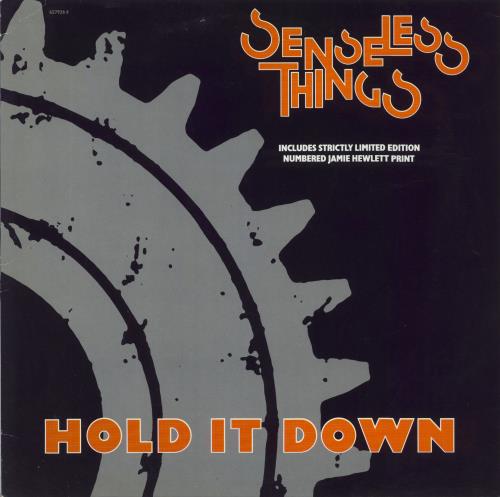 Senseless Things Hold It Down + Print UK 12" vinyl single (12 inch ...